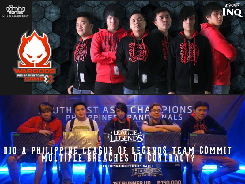Did a Philippine League of Legends Team Commit Multiple Breaches of ...
