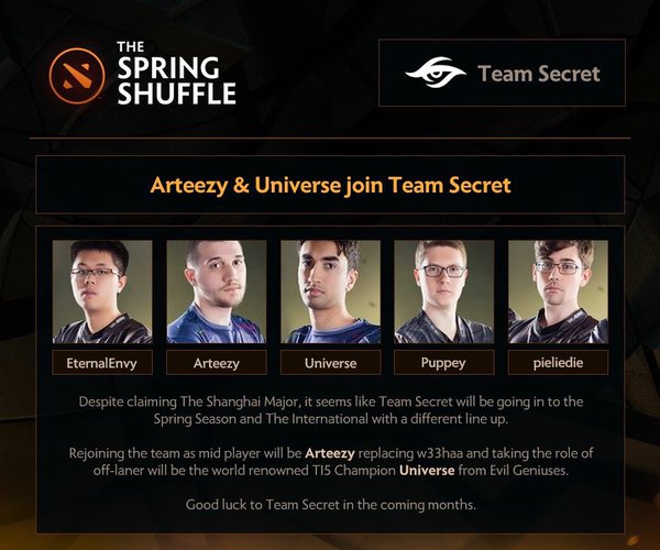 Arteezy and Universe to Join Team Secret | INQUIRER.net