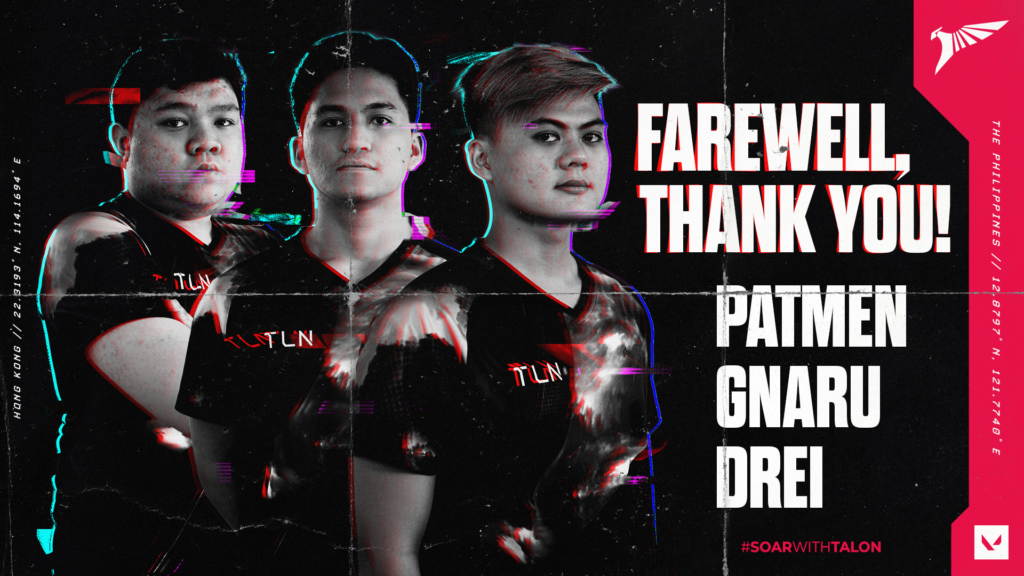 Talon Esports Cuts PatMen, Gnaru, and Drei From VALORANT Roster ...